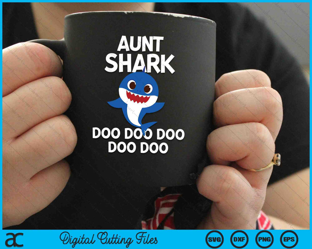 Aunt Shark Doo Doo Doo SVG PNG Digital Cutting Files – creativeusarts