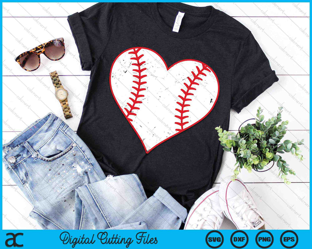 Baseball Heart Love Valentines Day Baseball Player SVG Cutting Files ...
