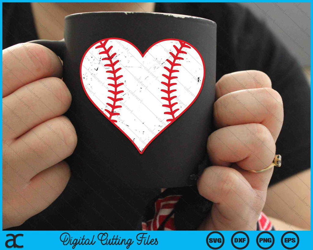 Baseball Heart Love Valentines Day Baseball Player SVG Cutting Files ...