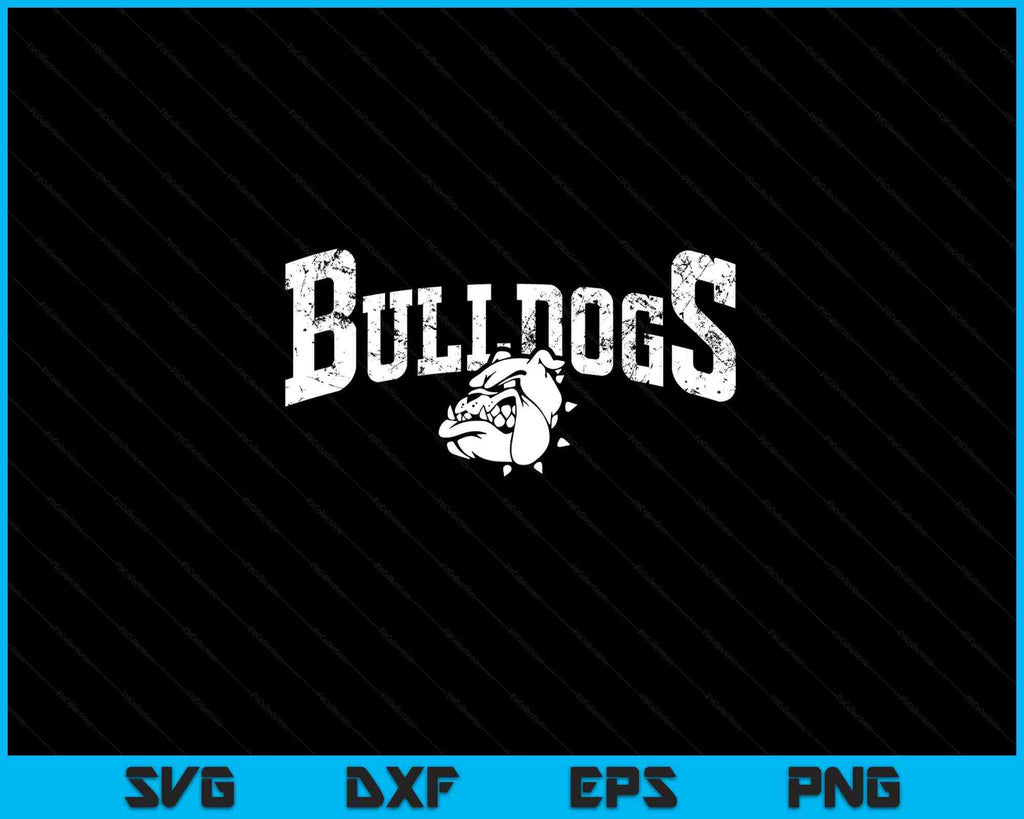 Bulldogs Mascot Back To School Team Spirit SVG PNG Digital Files ...