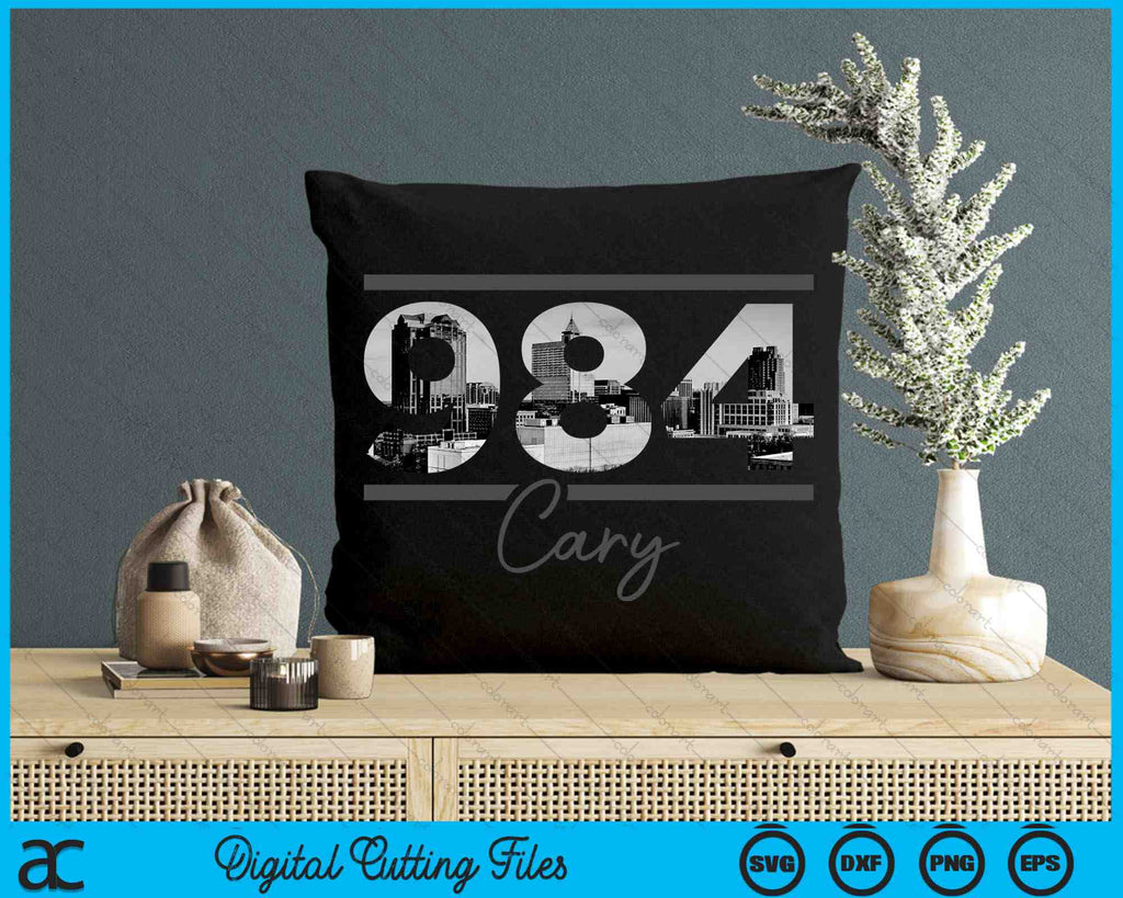 Cary 984 Area Code Skyline North Carolina Vintage SVG Cutting Files ... Cary 984 Area Code Skyline North Carolina Vintage SVG Cutting Files ...