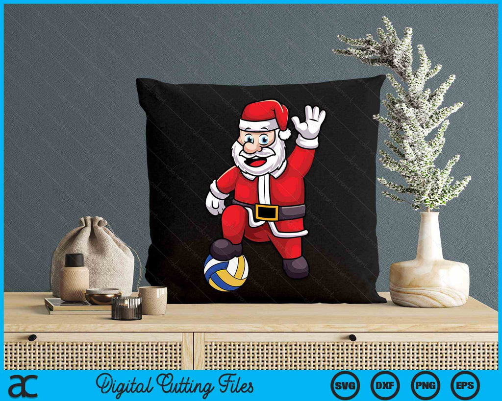 Christmas Santa Claus Volleyball SVG PNG Digital Cutting Files ...