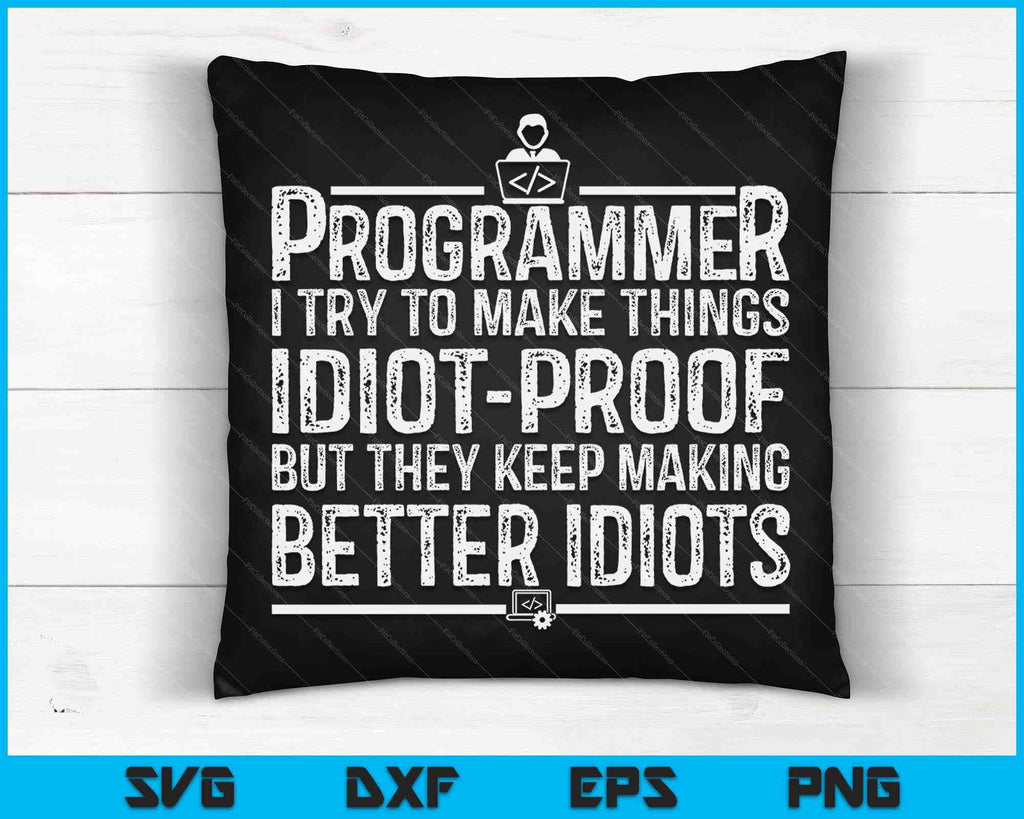 Funny Programmer Art Men Women Computer Coder Programming Svg Files Creativeusarts