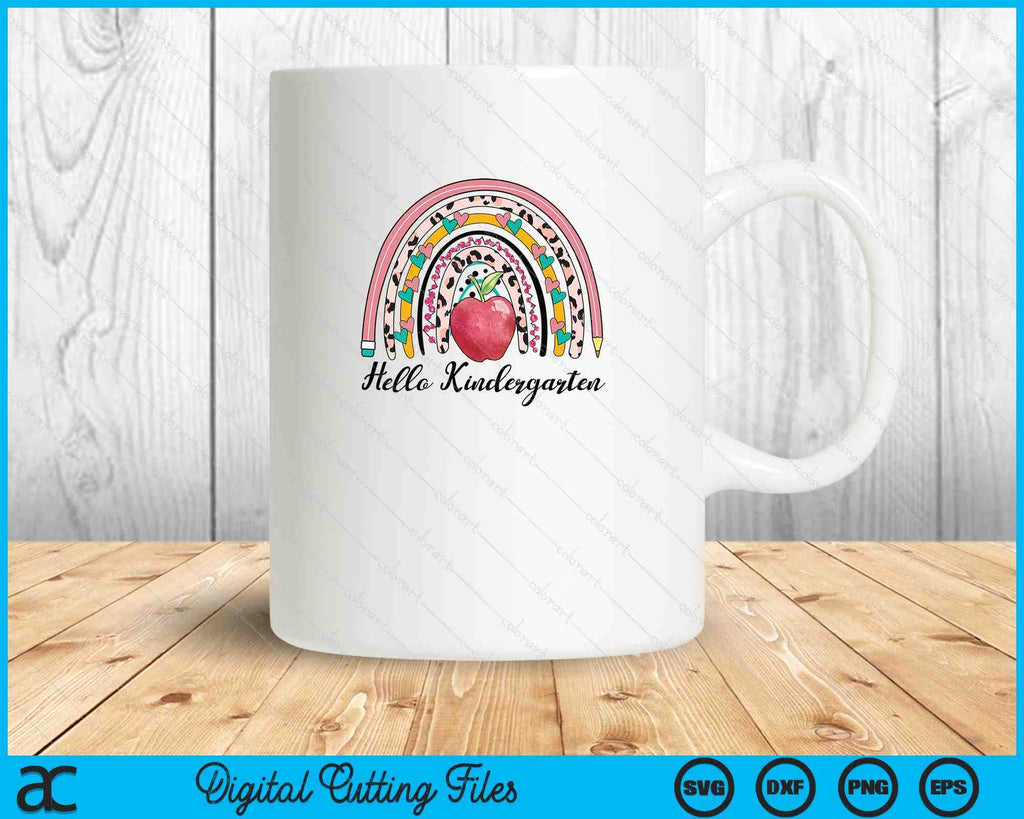 Hello Kindergarten Back to School SVG PNG Digital Printable Files ...