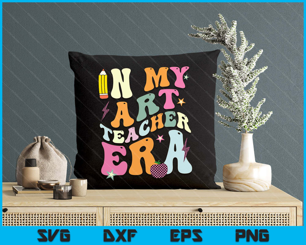 In My Art Teacher Era Retro Groovy Artist Painting Vintage SVG Files – creativeusarts