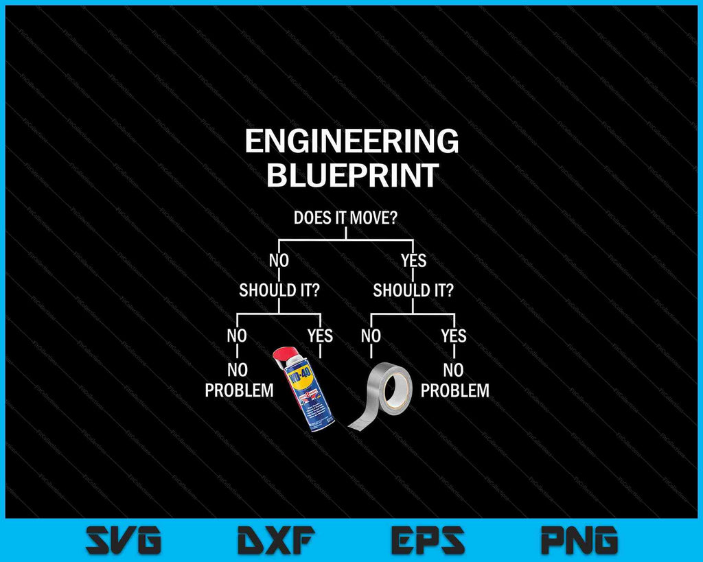 My Engineering Blueprint Funny Engineer SVG Cutting Files – creativeusarts