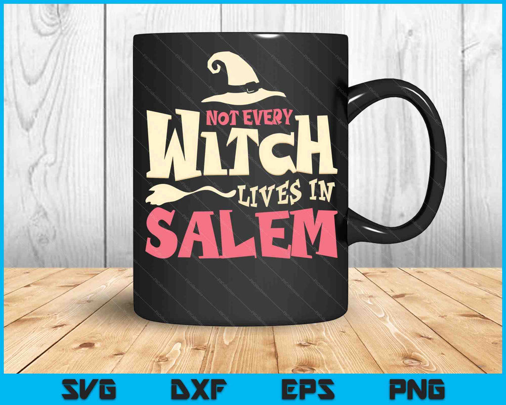 Not every witch lives in salem Halloween Fan SVG PNG Files – creativeusarts