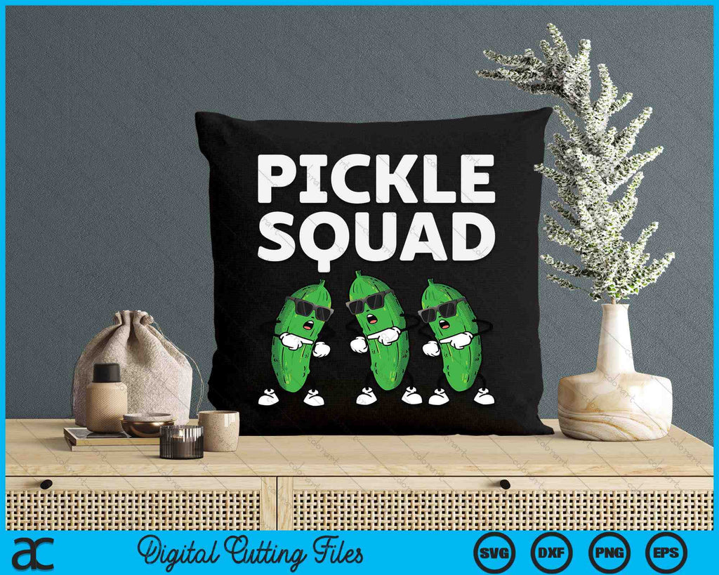 Pickle Squad Art For Men Women Kids Cucumber Pickle Lover SVG File – creativeusarts
