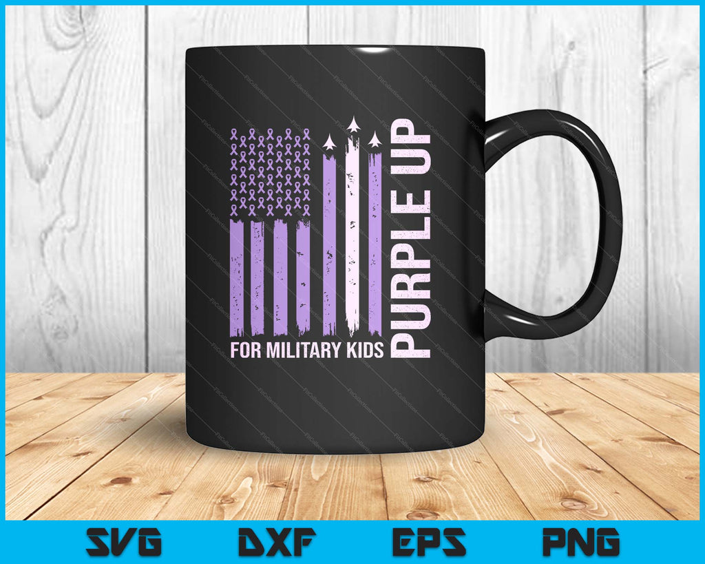 Purple Up For Military Kids Military Child Month SVG PNG Digital Files ...