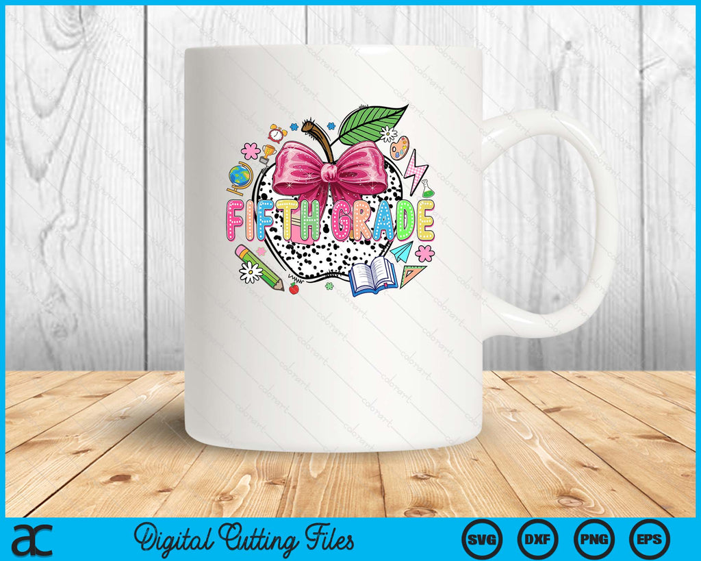 Retro Back To School Bundle 5th Grade First Day Of School SVG PNG File ...