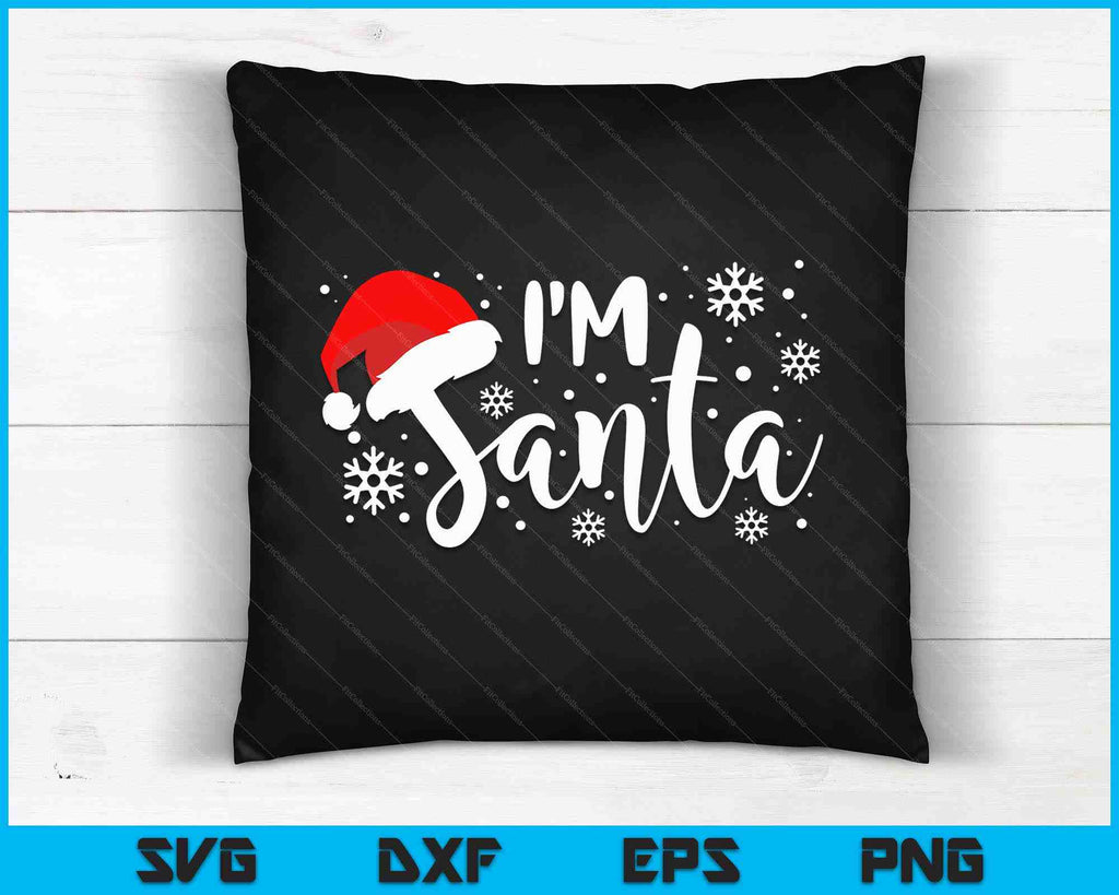 Santa Got Me Pregnant - I'm Santa Pregnancy Announcement SVG Files ...