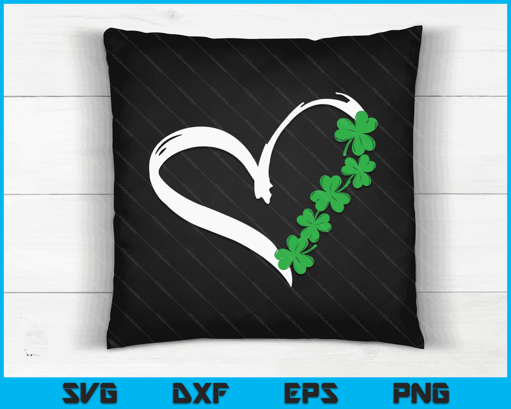 Shamrock St Patricks Day Heart Teen Girls Lucky Love Women SVG Files ...
