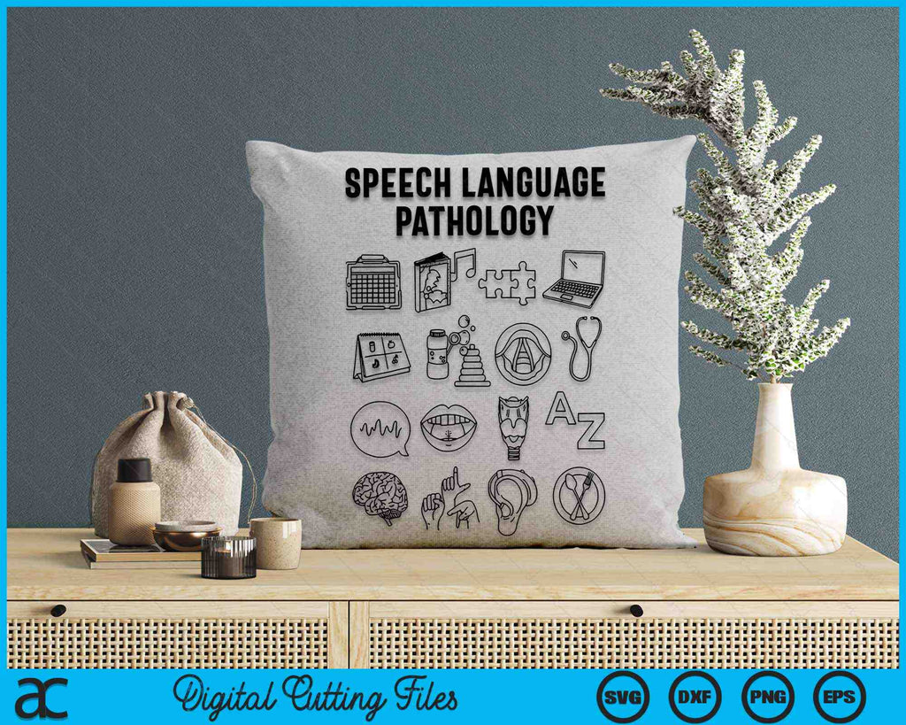 Speech Language Pathology Pathologist SLP Speech Therapist SVG File ...