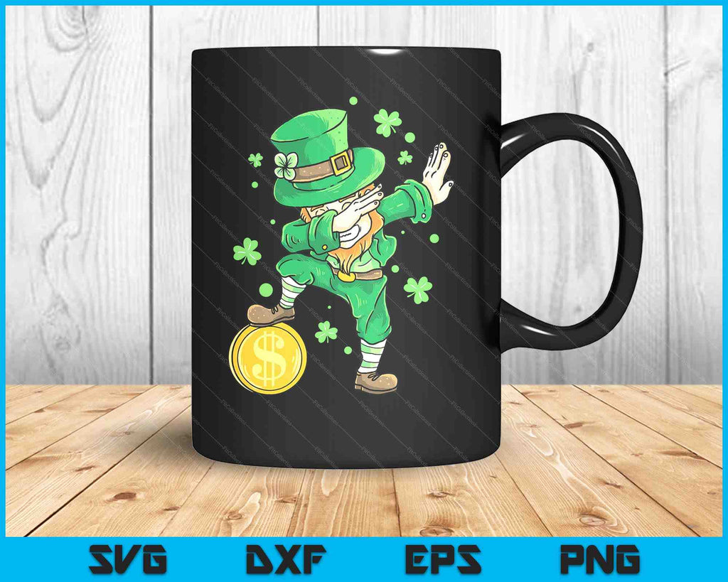 St Patricks Day Boys Youth Kids Costume Dabbing Leprechaun SVG Files ...