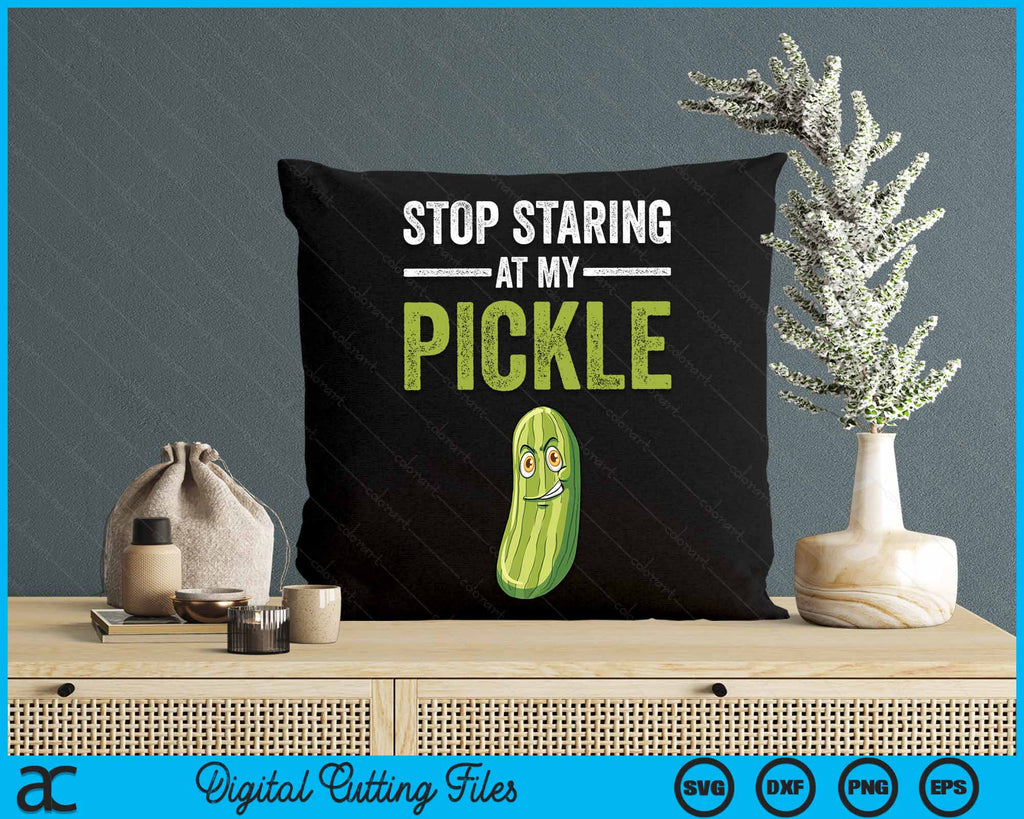 Stop Staring At My Pickle Halloween Pickle Costume Adult SVG PNG Files ...