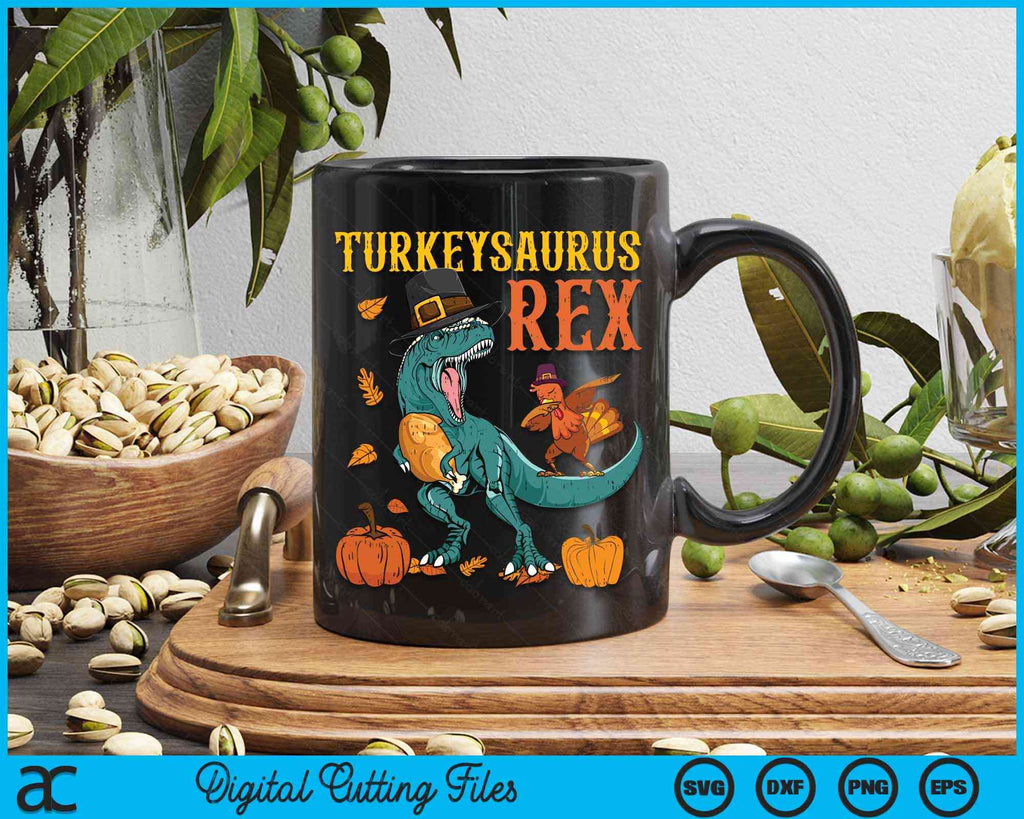 Turkeysaurus Rex Dab Turkey Dino Thanksgiving SVG PNG Cutting Files – creativeusarts