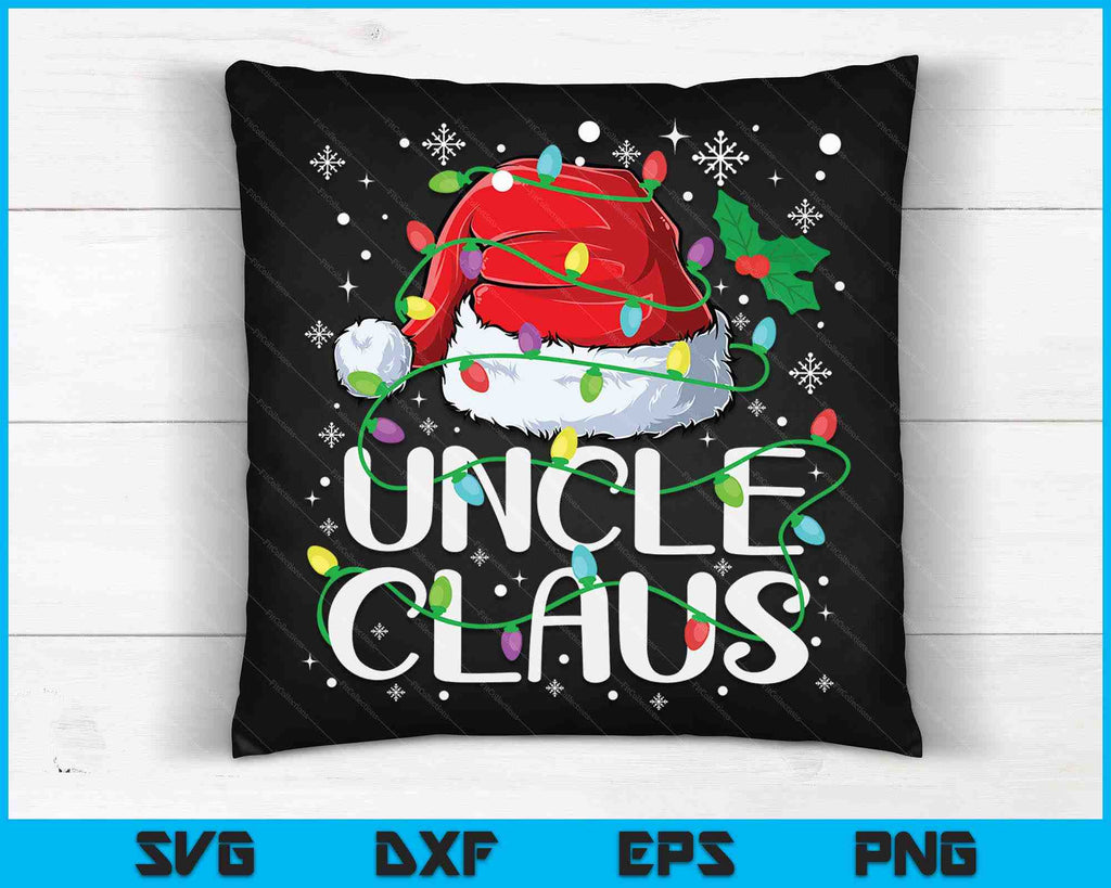 Uncle Claus Christmas Santa Matching Family Xmas Pajamas SVG Files – creativeusarts