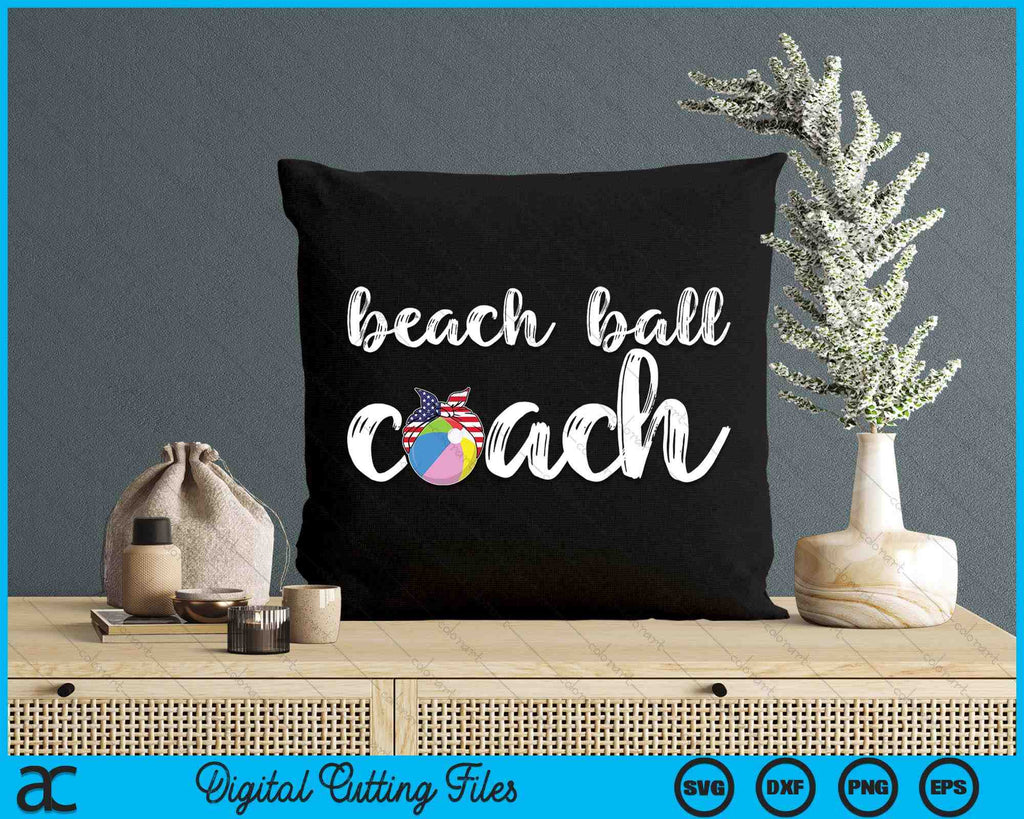 Womens Beach Ball Coach Us Girls Beach Ball Coaches Svg Cutting Files