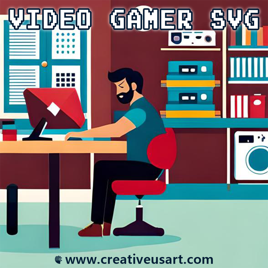 Video Gamer SVG – creativeusarts