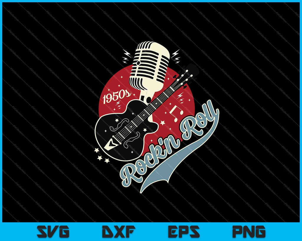 1950s Sock Hop Swing Greaser Rocker SVG PNG Cutting Printable Files ...