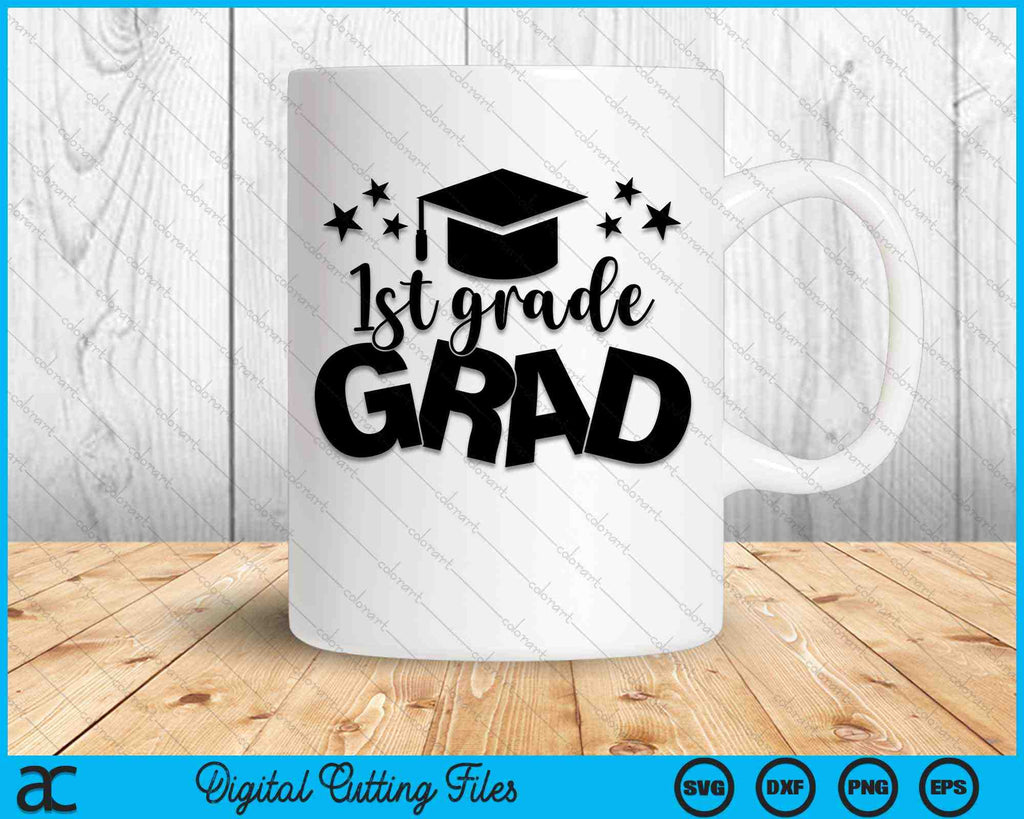1st Grade Grad Middle School Graduation SVG PNG Cutting Files ...