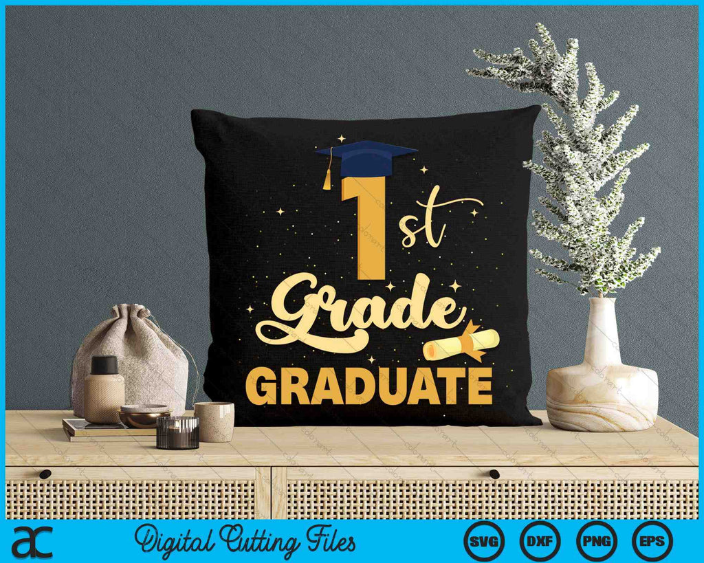 1st Grade Graduation Middle School Graduate SVG Digital Cutting Files ...