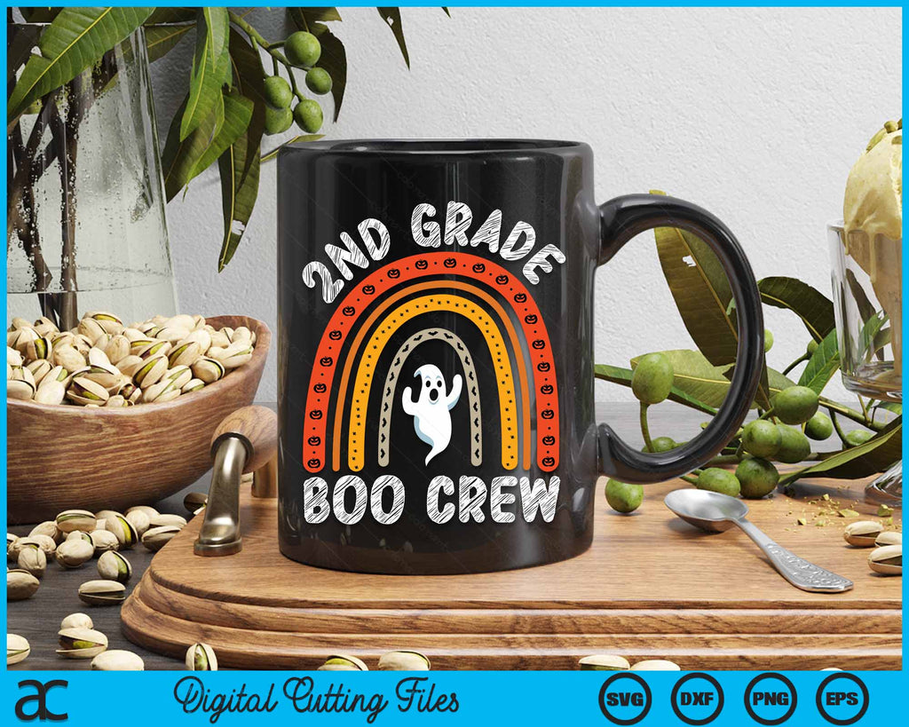 2nd Grade Boo Crew Teacher Student Halloween Costume SVG PNG File ...