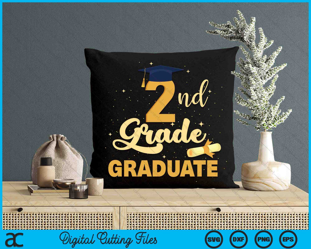 2nd Grade Graduation Middle School Graduate SVG Digital Cutting Files ...