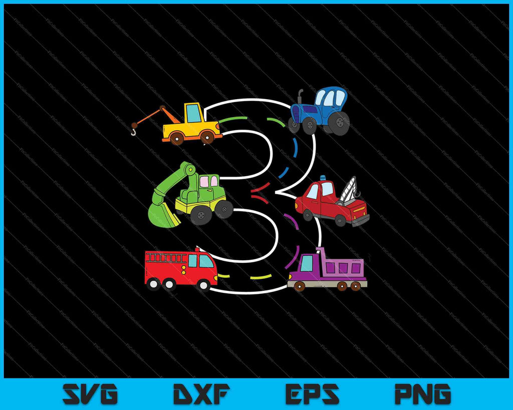 3rd Birthday Party SVG PNG Cutting Printable Files – creativeusarts