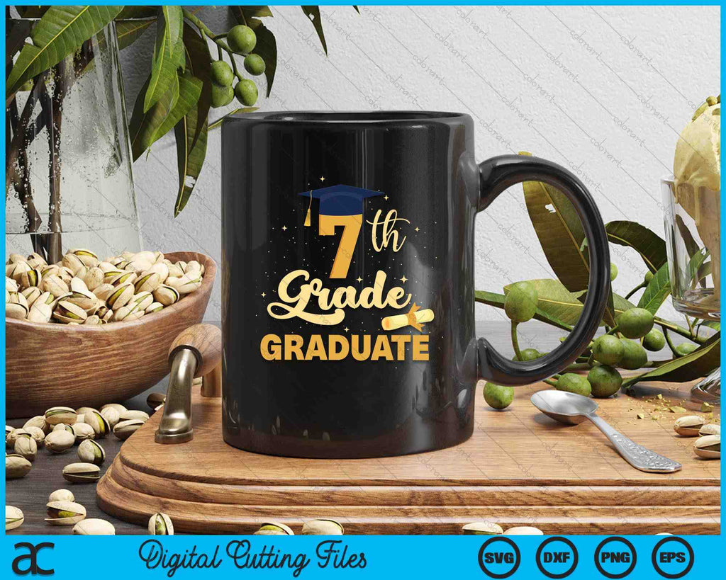 7th Grade Graduation Middle School Graduate SVG Digital Cutting Files ...