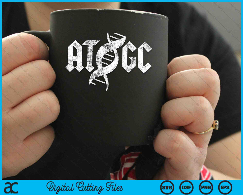 ATGC DNA Biology Funny Science SVG PNG Digital Cutting Files ...