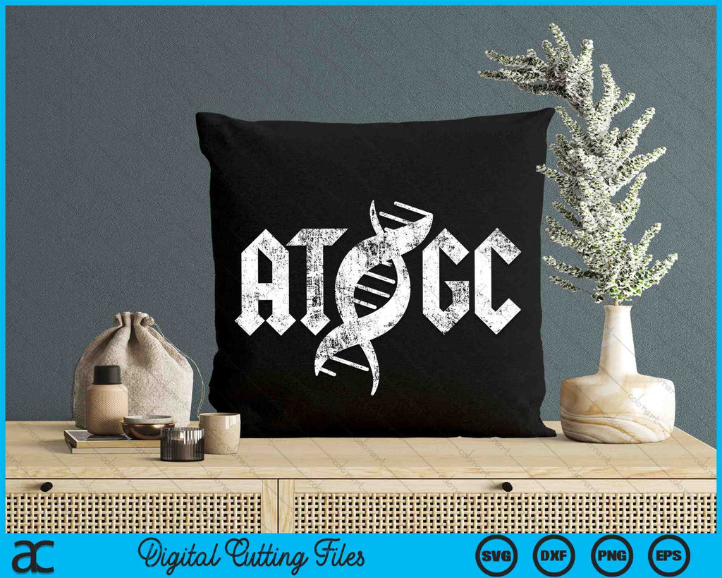 ATGC DNA Biology Funny Science SVG PNG Digital Cutting Files ...