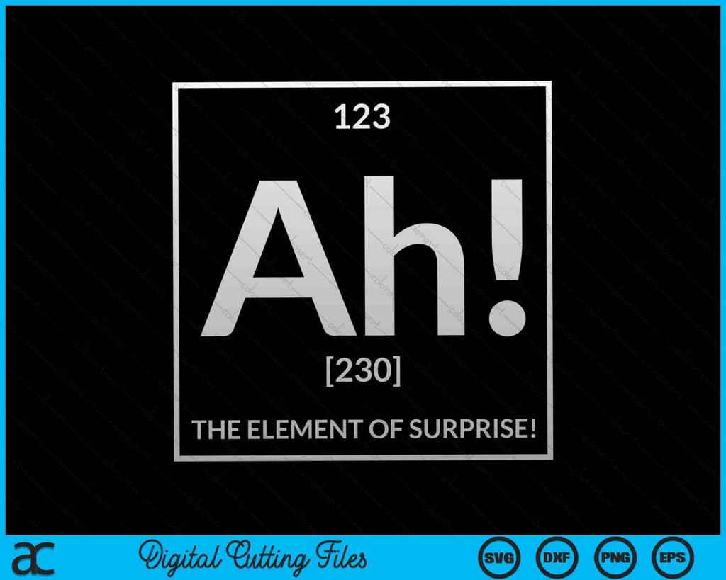 Ah! The Element of Surprise Science Periodic Table SVG PNG Files ...