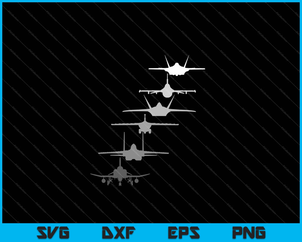 Air Force Fighter Jets SVG PNG Cutting Printable Files – creativeusarts