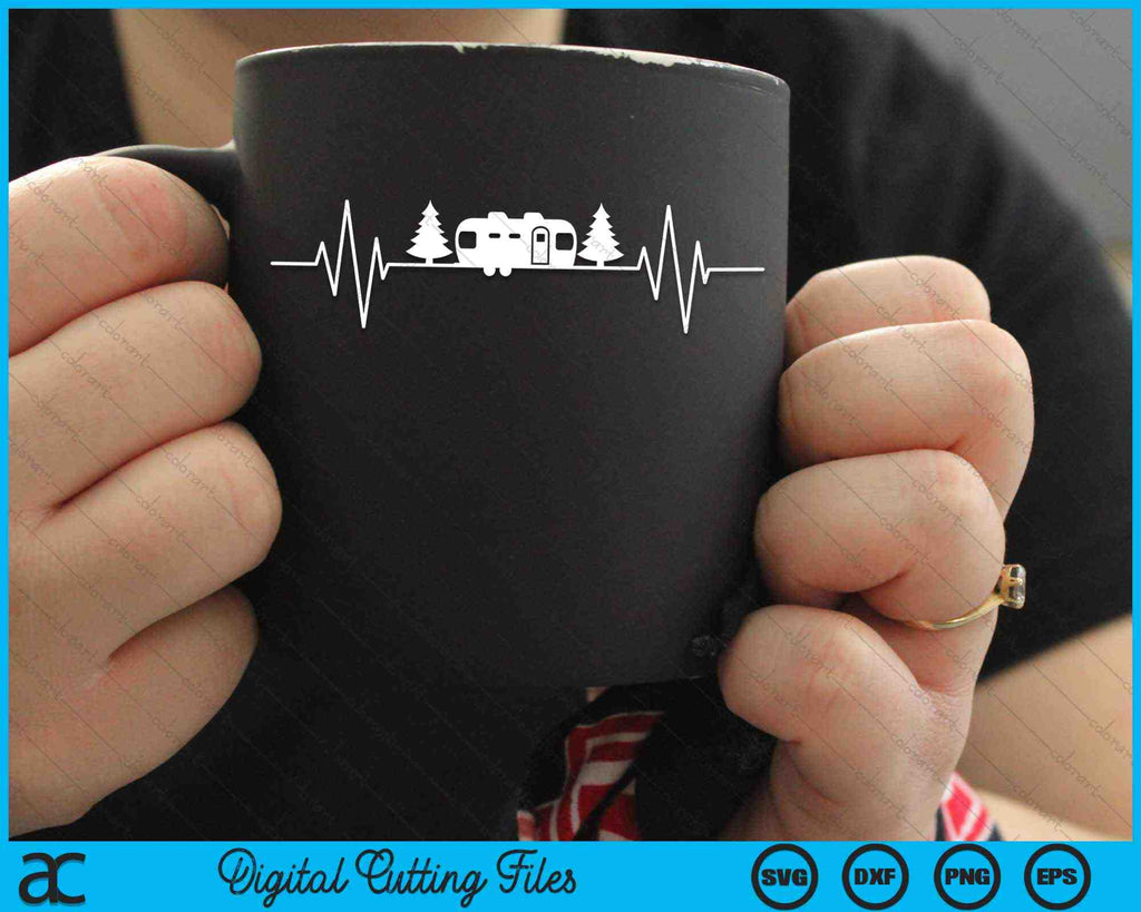 Airstream Camper Heartbeat SVG PNG Digital Cutting Files – creativeusarts