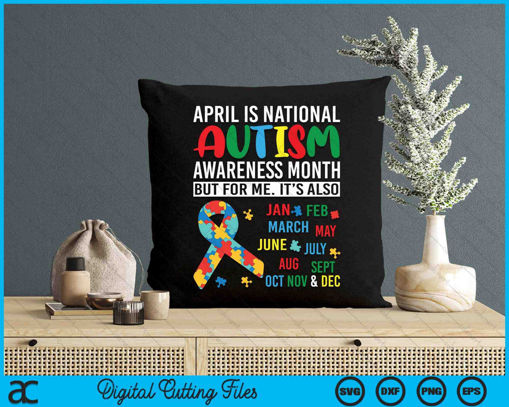 April is National Autism Awareness Month SVG PNG Digital Cutting Files ...