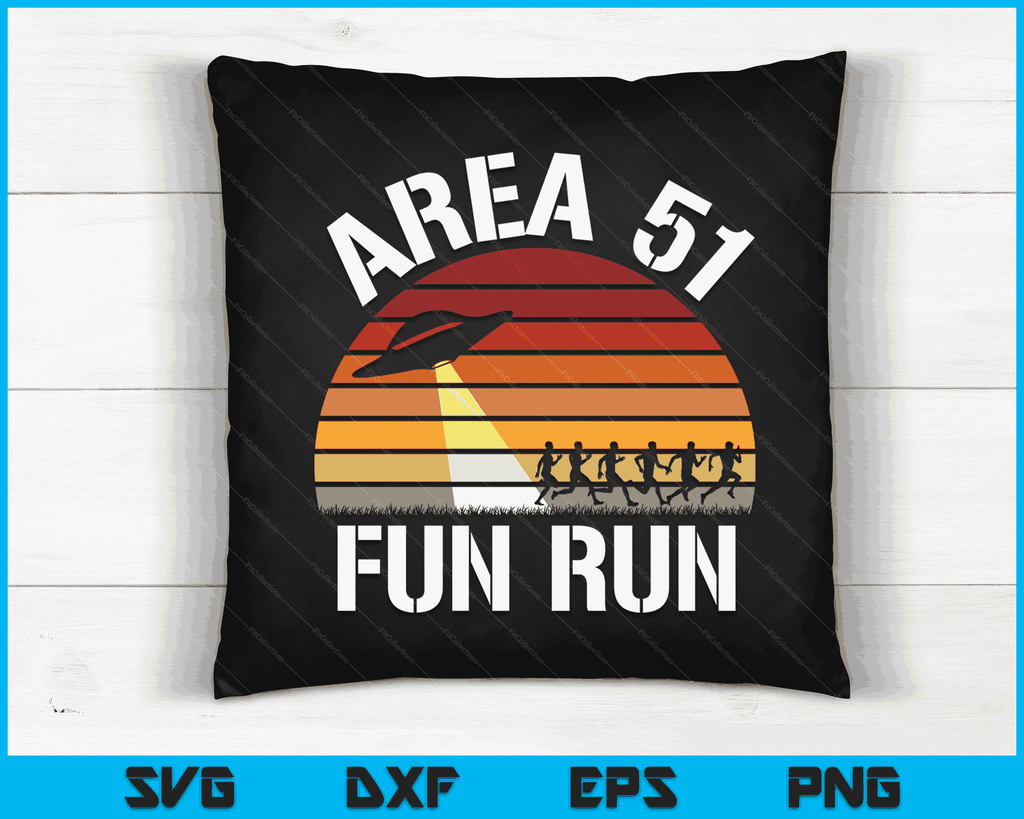Area 51 Fun Run I Aliens UFO Roswell Alien SVG Digital Cutting Files ...