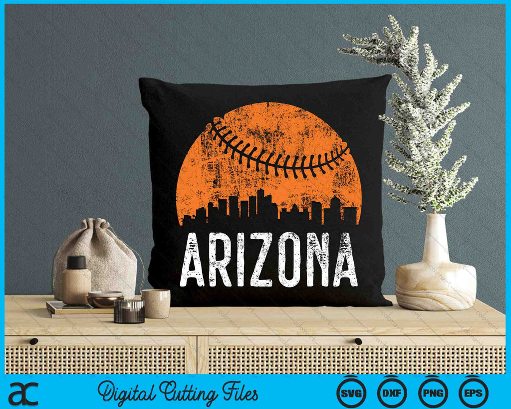 Arizona Skyline Arizona Baseball SVG PNG Printable Cutting Files ...