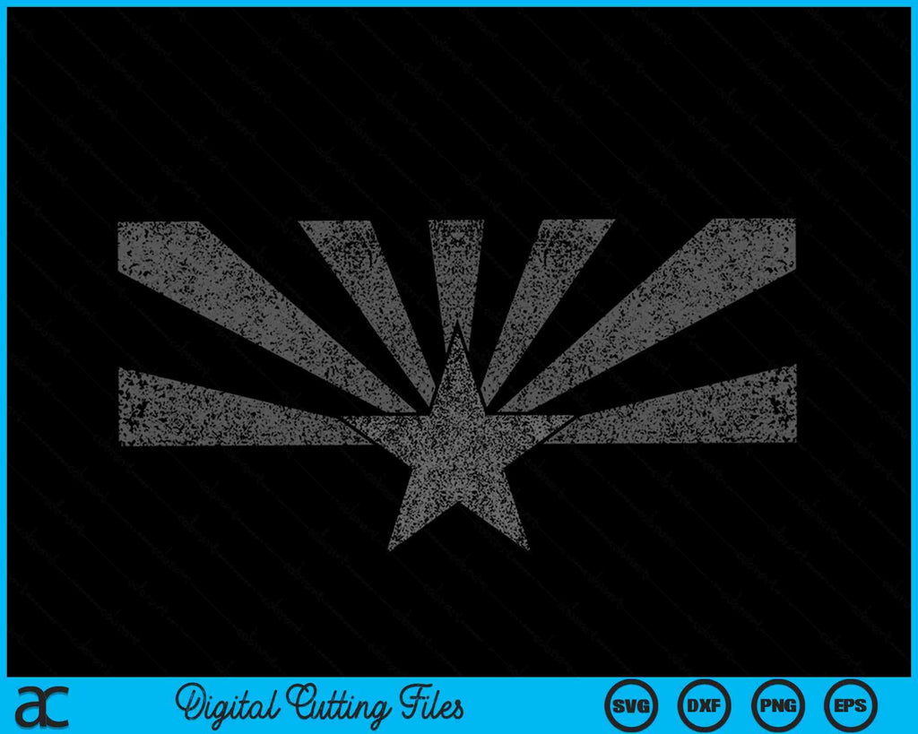 Arizona State Flag Distressed Vintage AZ Flag SVG PNG Digital Files ...