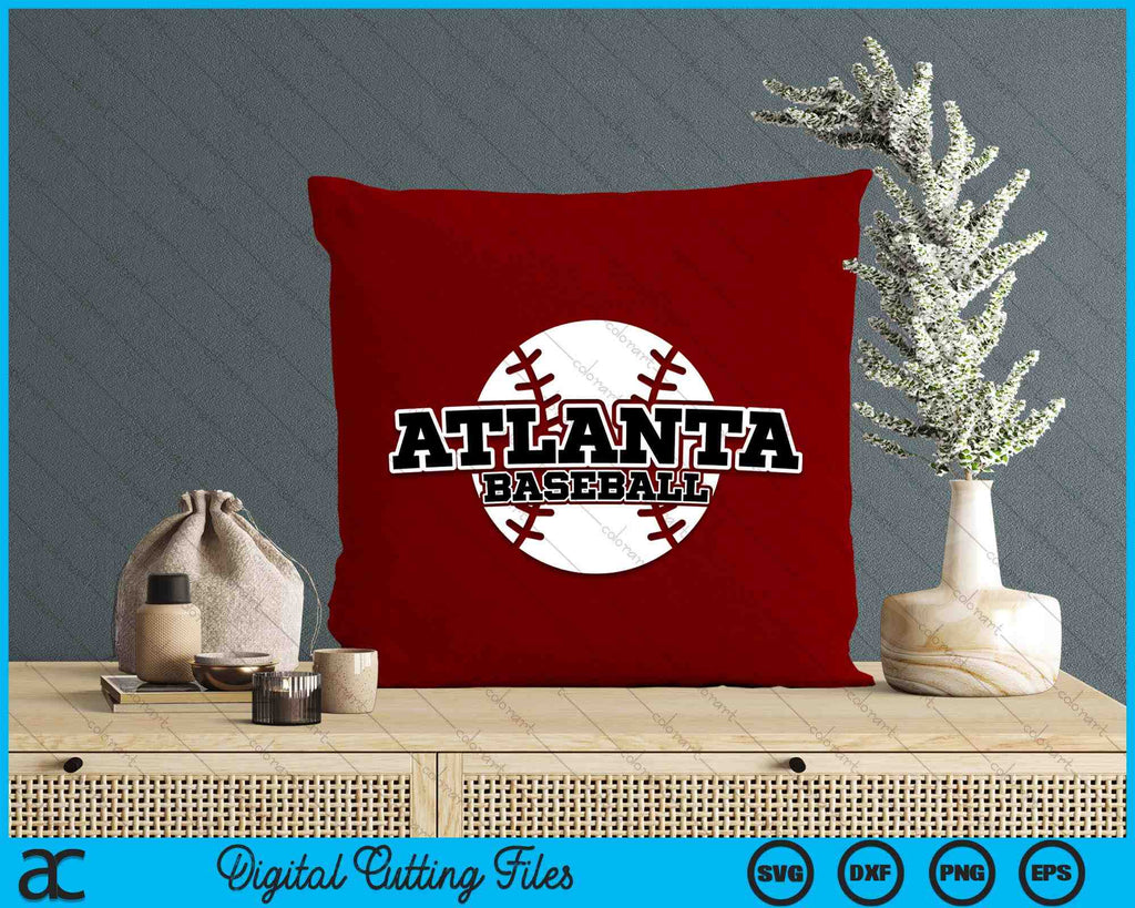 Atlanta Baseball Block Font SVG PNG Digital Cutting Files – creativeusarts