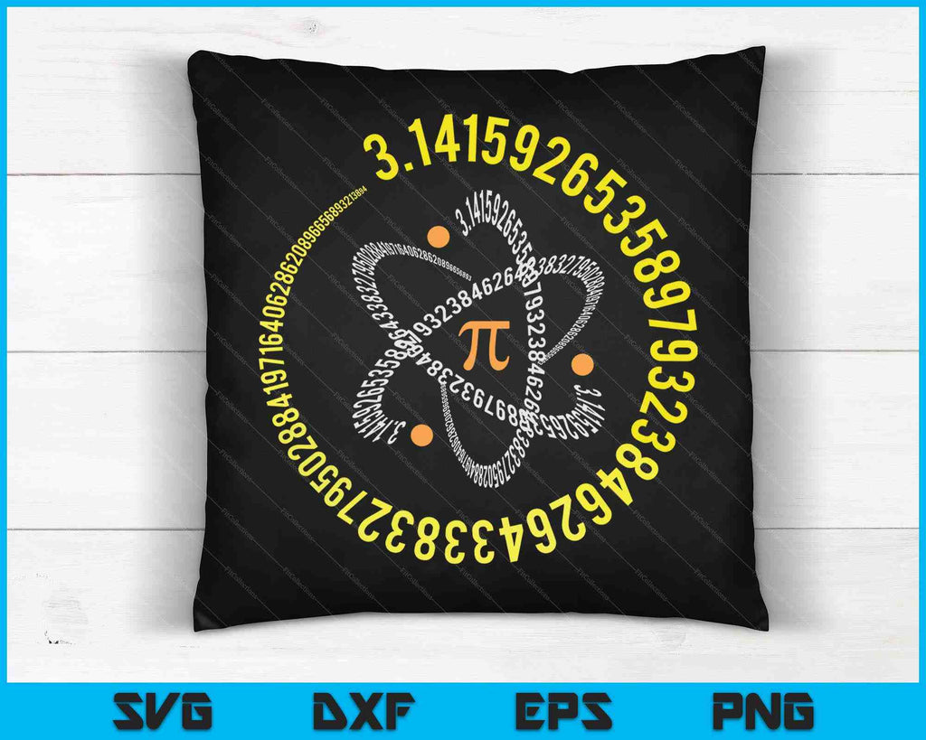 Atom Pi Math Science STEM Gift 3.14 Pi Day SVG Digital Cutting Files ...