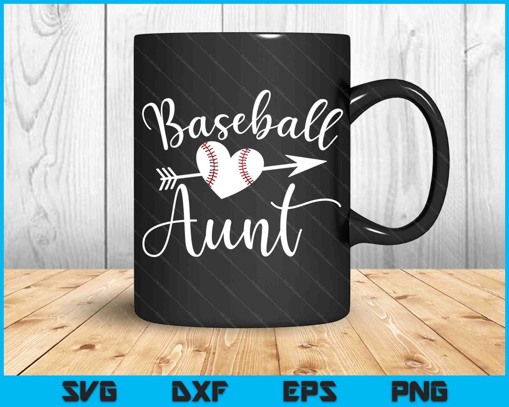 Baseball Aunt SVG PNG Digital Cutting Files – creativeusarts