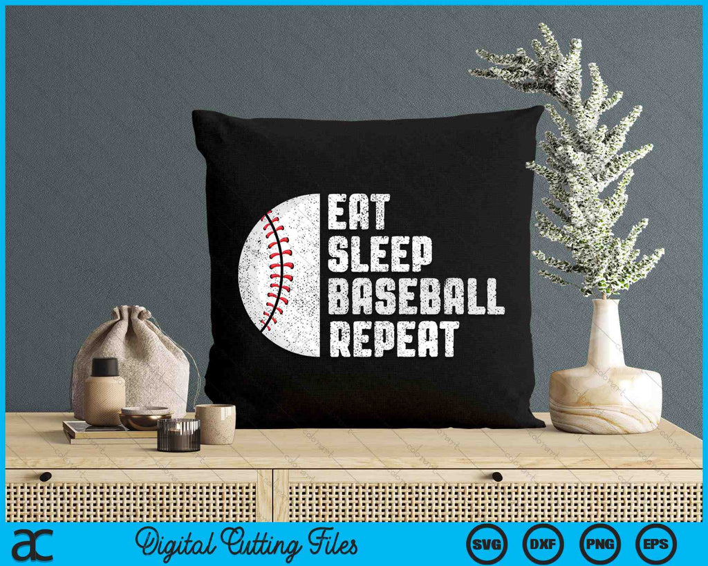 Baseball Coach Eat Sleep Baseball Repeat Baseball SVG Cutting Files ...