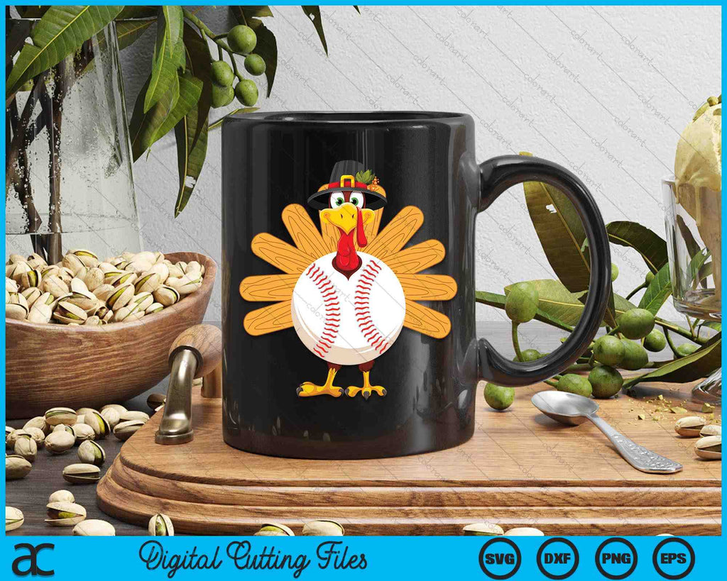 Baseball Turkey Thanksgiving For Boys Toddlers SVG PNG Digital File ...