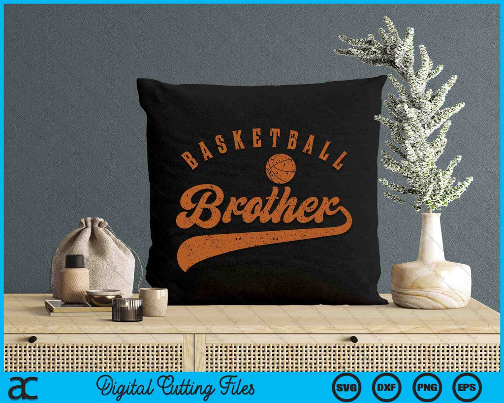 Basketball Brother SVG PNG Digital Cutting Files – creativeusarts