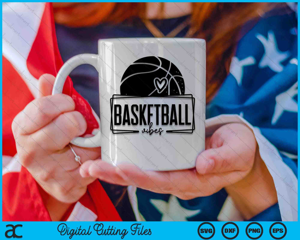 Basketball Vibes Game Day Sports SVG PNG Digital Printable Files ...