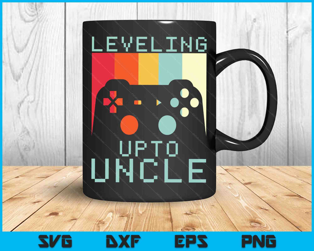 Best New Uncle For Men Boys Soon To Be Uncle Nephew Gamer SVG Files ...