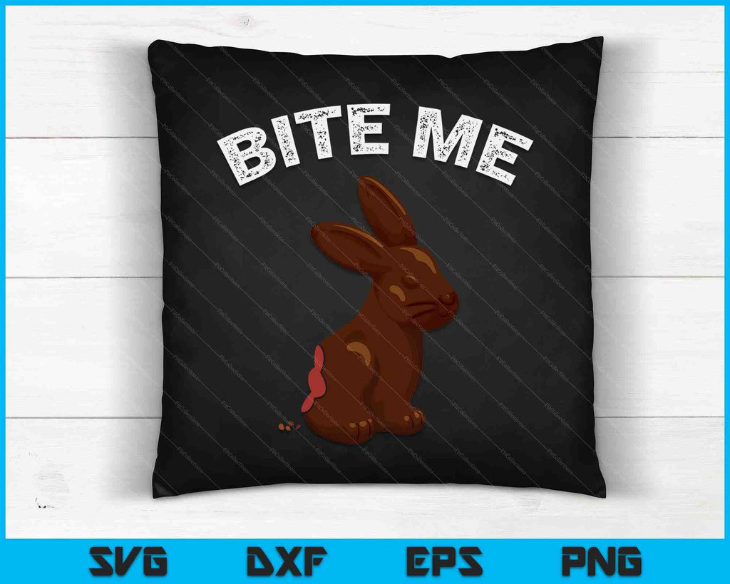 Bite Me Easter Bunny Joke Meme Men Women Kids SVG PNG Cutting Files ...