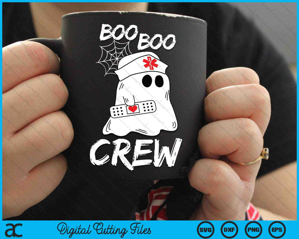 Boo Boo Crew Nurse Halloween Nurse SVG PNG Digital Cutting Files ...