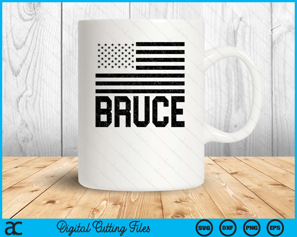 Bruce Birthday Forename Name Personalized USA SVG PNG Digital Files ...